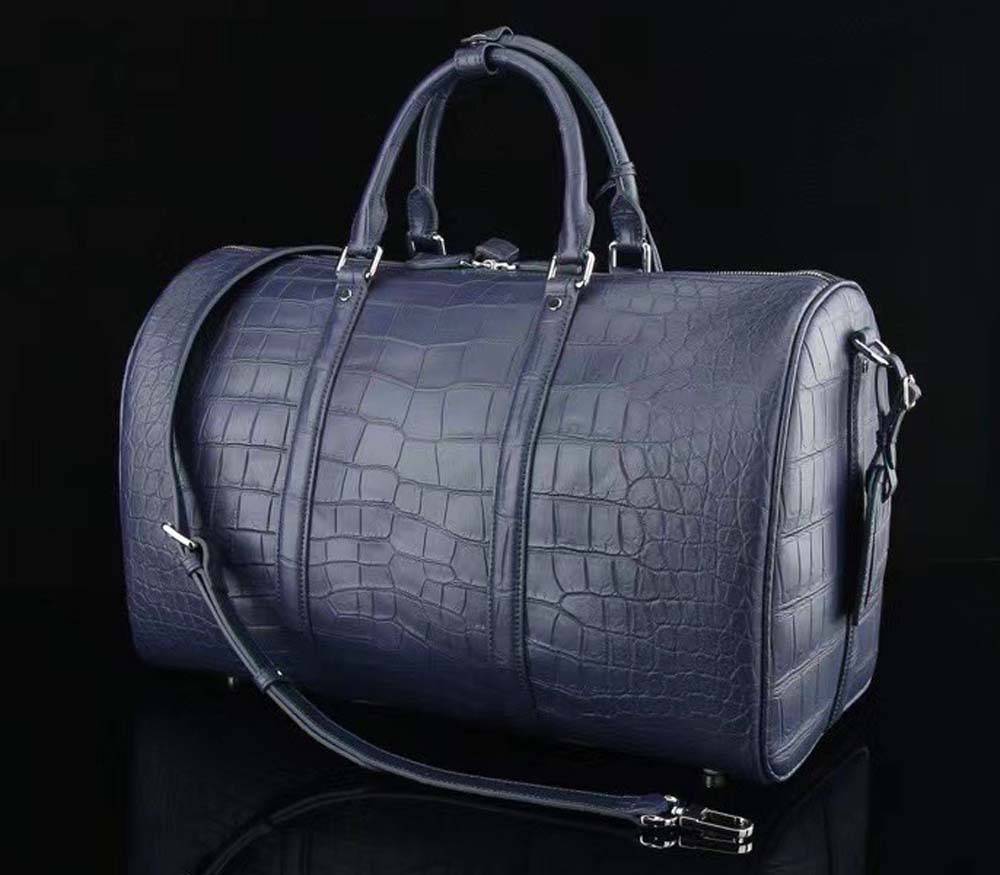 Men's Travel Bag | Crocodile Leather Travel Duffel Bag | Genuine ...
