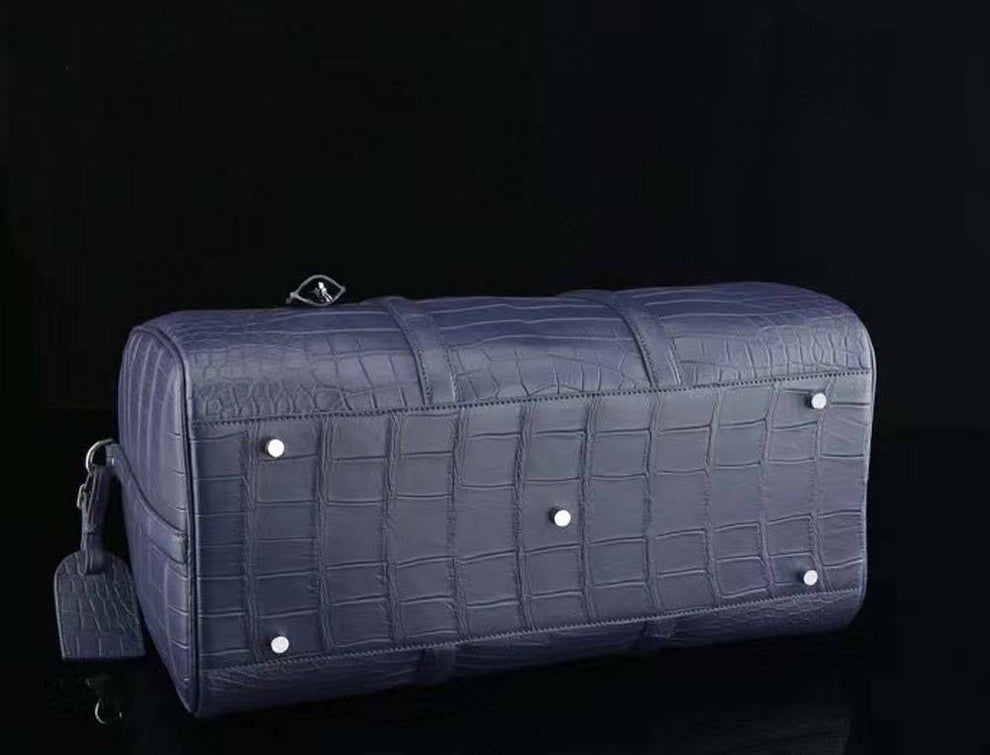 Men's Travel Bag | Crocodile Leather Travel Duffel Bag | Genuine ...